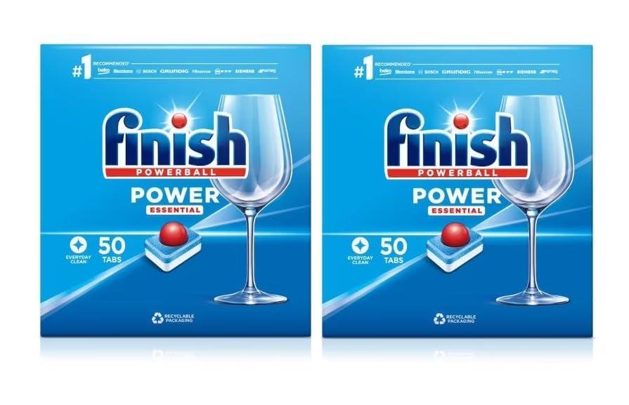 Finish Powerball Dishwasher Tablets 2 x 50 Tablet Packs - 100 Tablets 1 ...