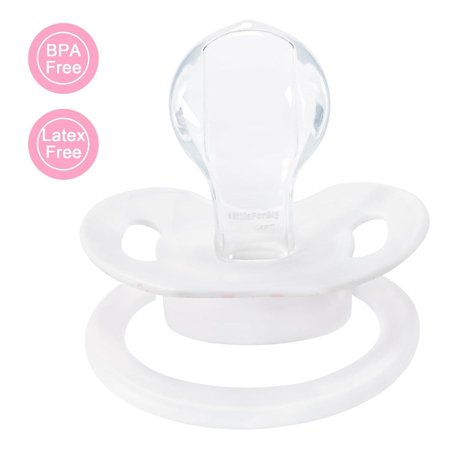 LittleForBig Large Shield Pacifier - Generation II Adult Size Blushing ...