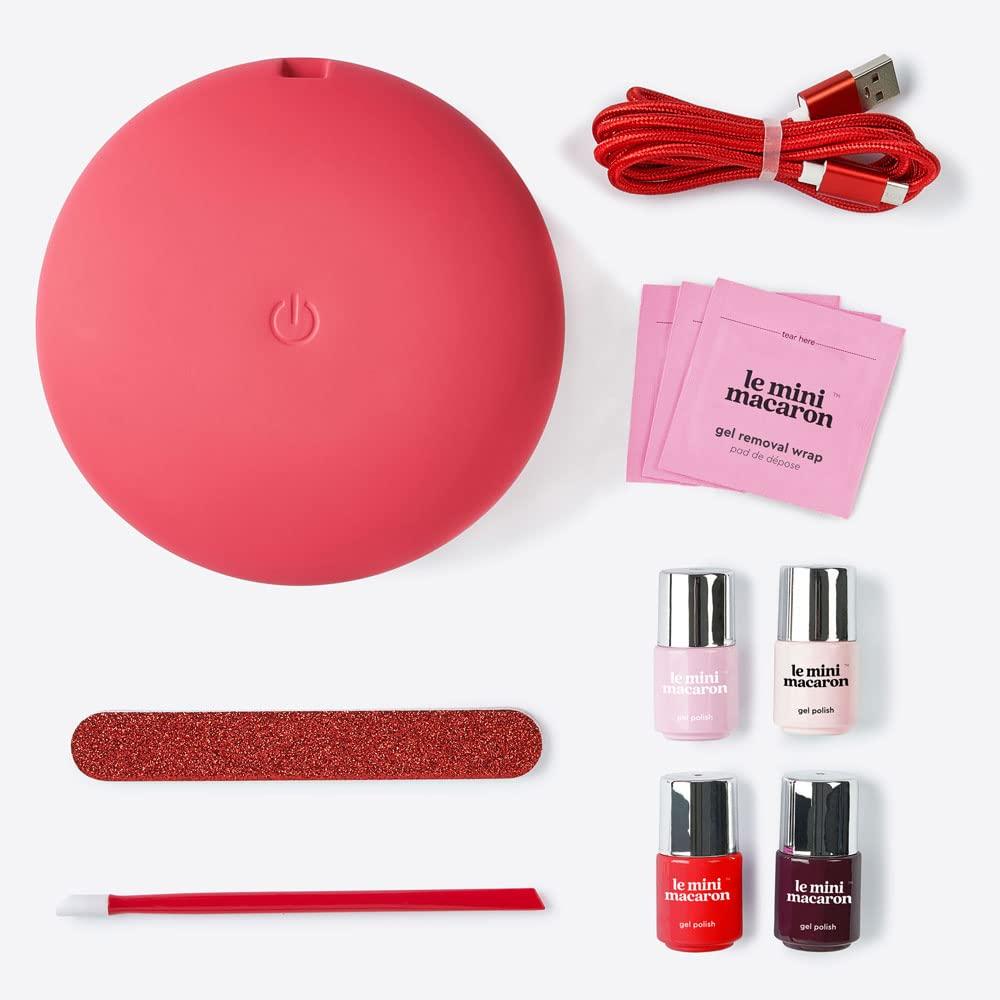 Le Mini Macaron DIY Deluxe Gel Manicure Kit | Gel Nail Polish Set with ...