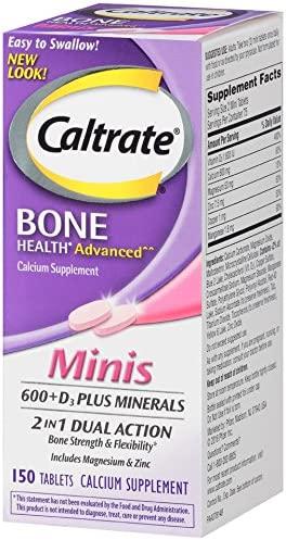 Caltrate Minis 600 + D3 + Minerals - 150 Count Bone Health & Mineral ...