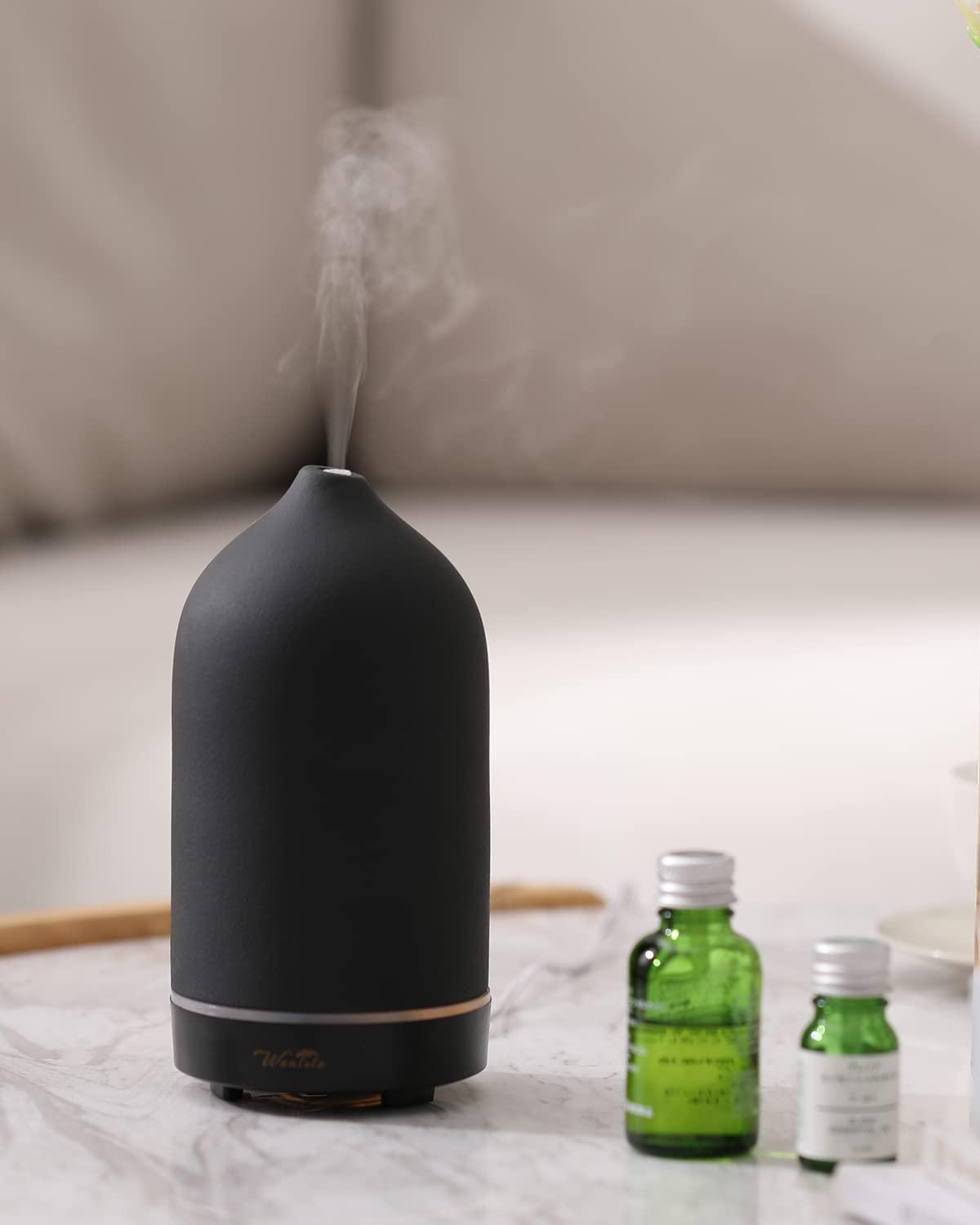 Wanlola 120ml Ceramic Essential Oil Diffuser for Aromatherapy ...