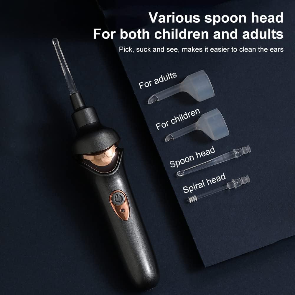 Electric Ear Cordless Safe Vibration Painless Vacuum Ear Wax Pick ...