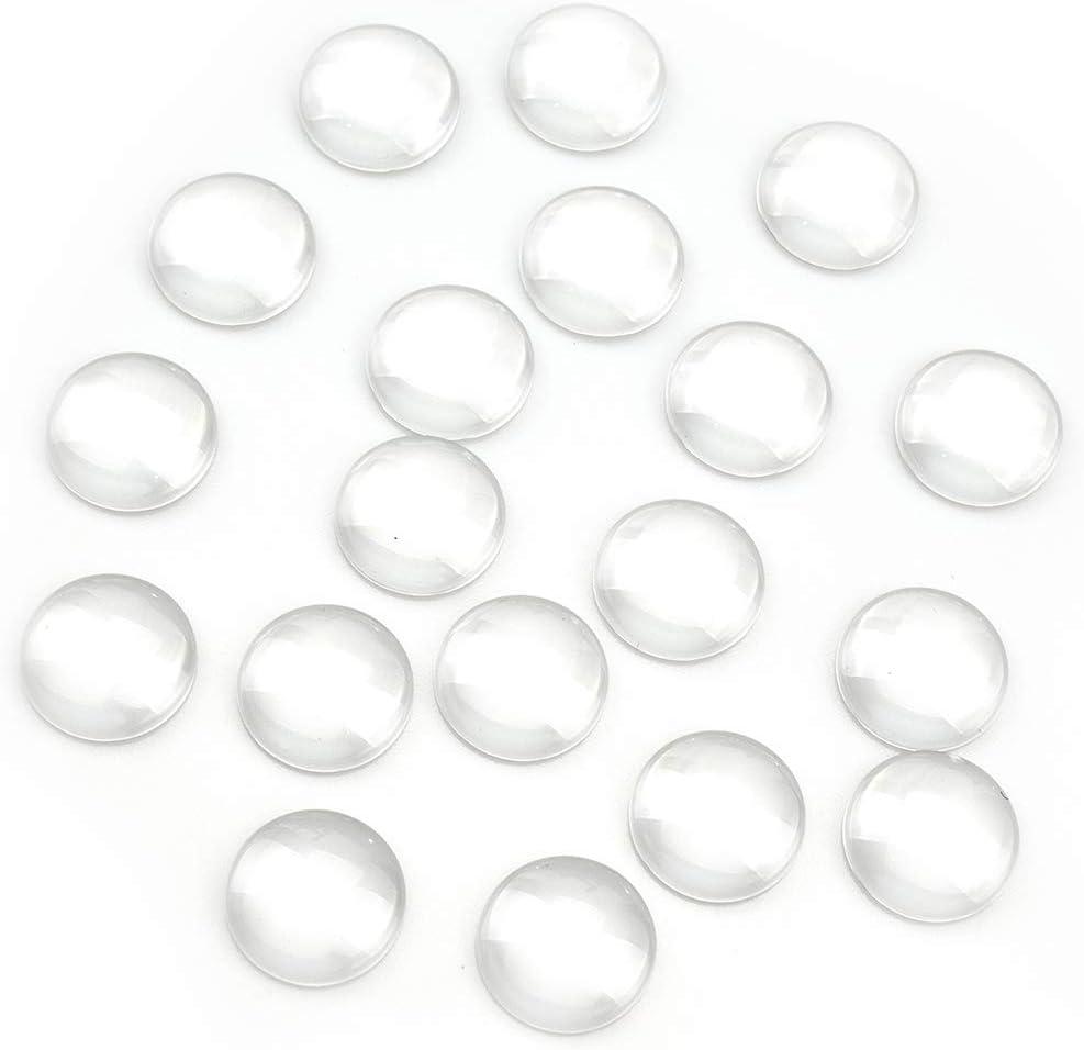 Foraineam 1 Inch Glass Dome Cabochons - 150 Pieces, Crystal Clear Round ...