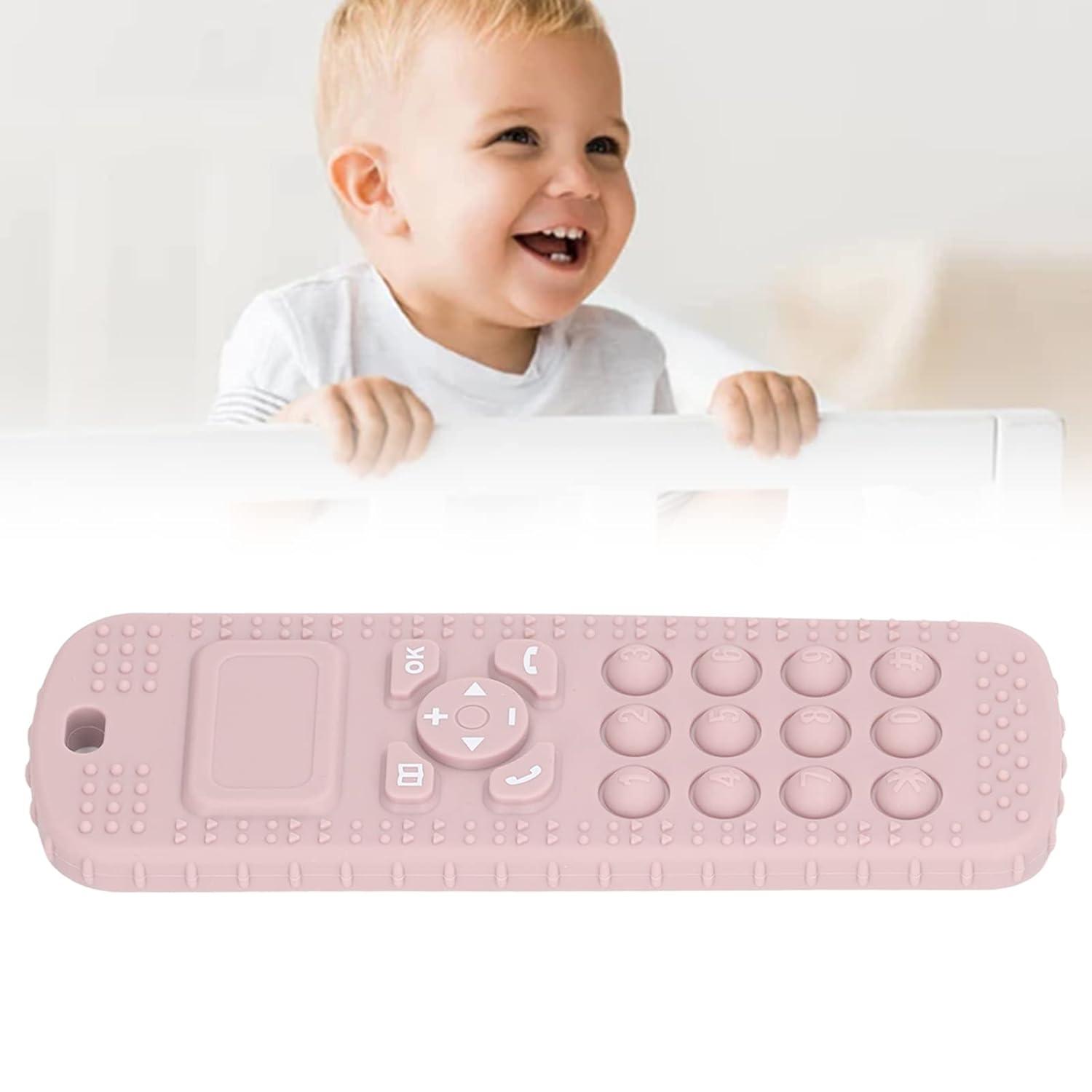 Sensory Teether Toy: Remote Control Shaped Silicone Teether - Travel ...