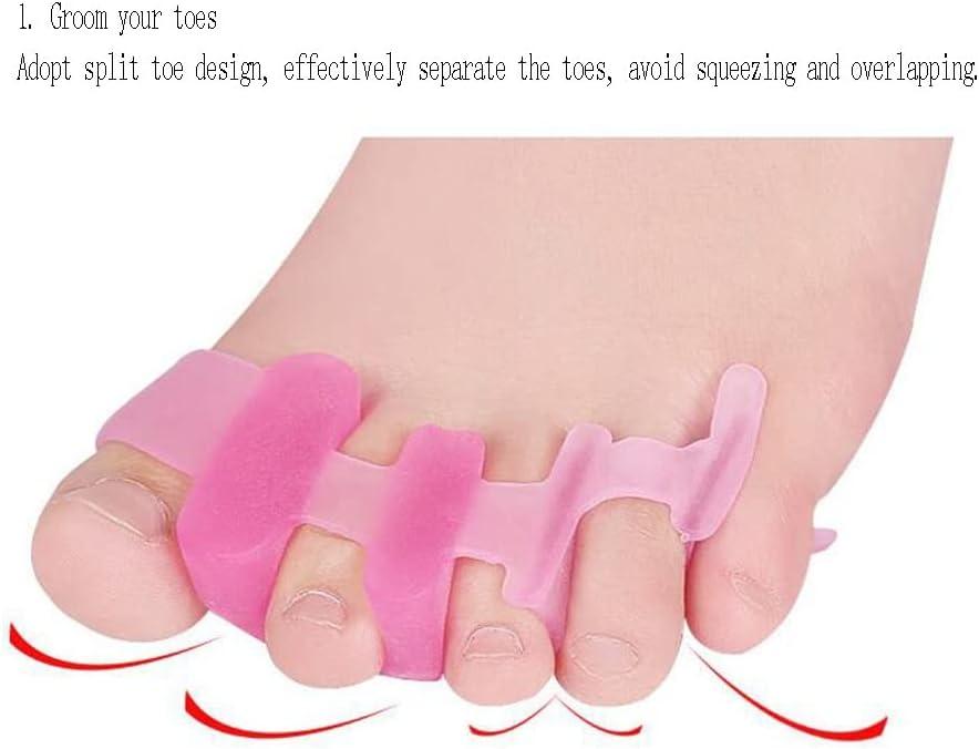 DEAVER Small Gel Toe Separators - Hallux Valgus Corrector & Toe Spacers ...