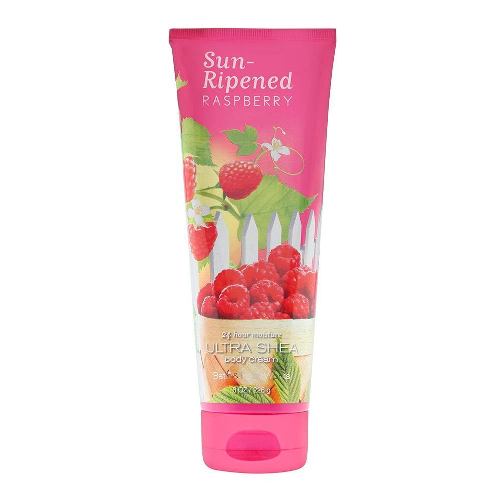 Bath & Body Works Sun-Ripened Raspberry Ultra Shea Body Cream- 8 Ounce ...