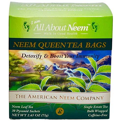 Neem Queen Neem Tea Bags (30 CT) | 100% Pure Neem Leaves | Made in ...
