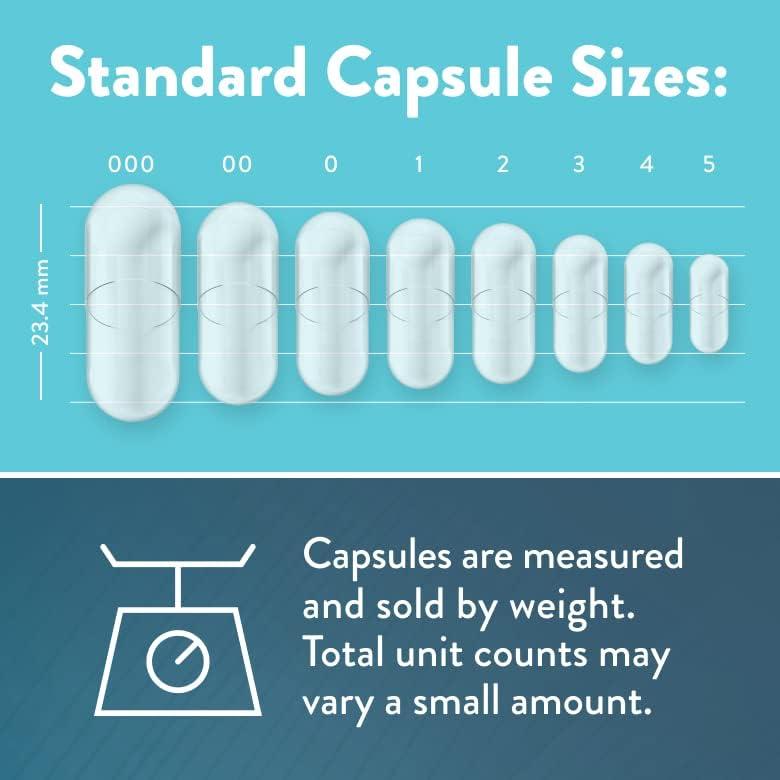 PureCaps USA Size 000 Red Gelatin Capsules - Fast Dissolving ...