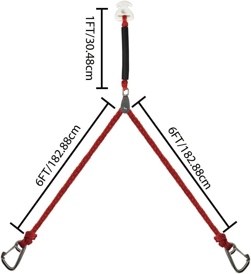 Cyberoctopus Boat Tow Harness with Stainless Steel Hook and Pulley ...