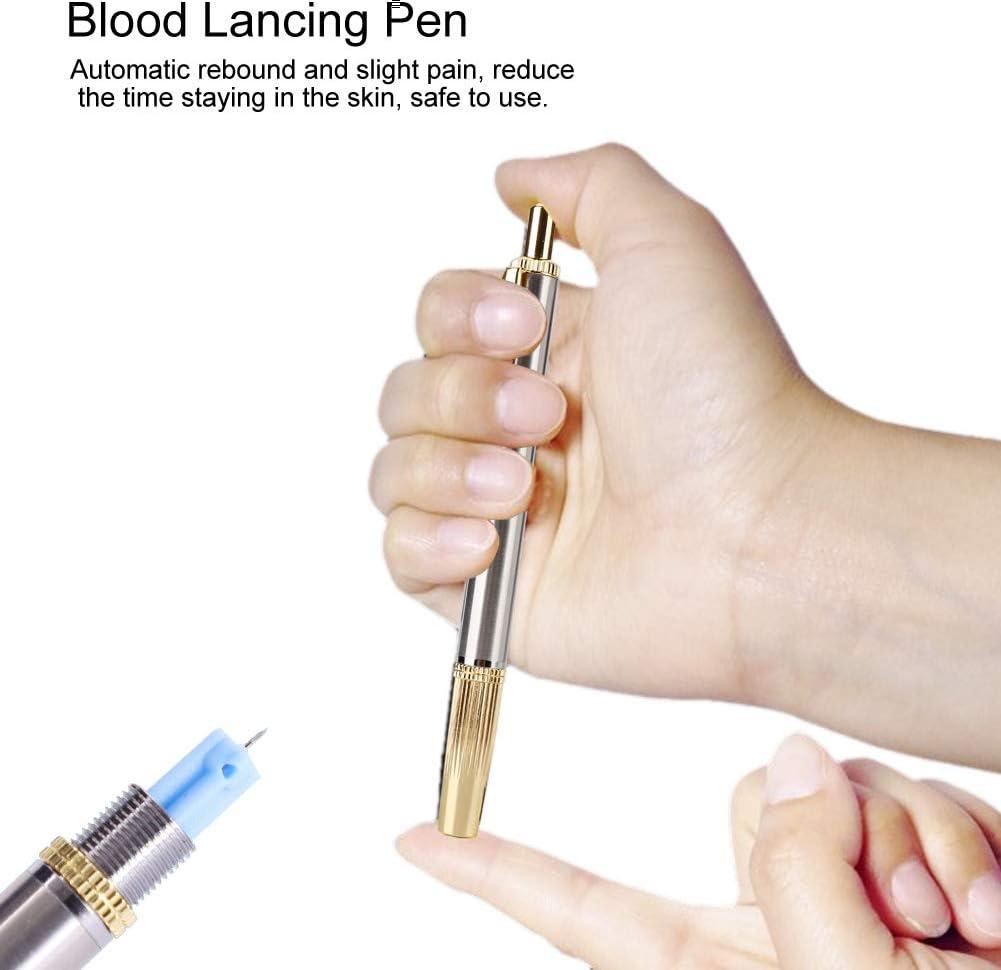 Stainless Steel Automatic Blood Lancing Pen - Adjustable Rebound ...