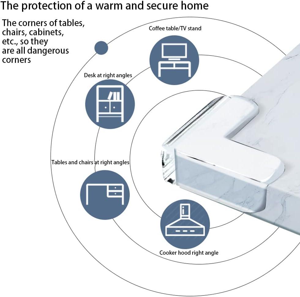 Transparent Silicone Safety Corner Guards for Childproofing Tables ...