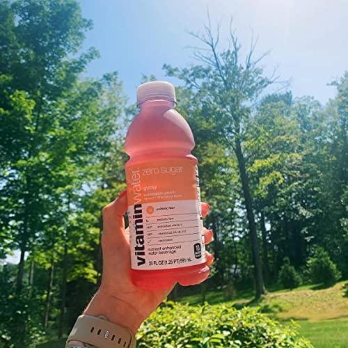 Vitamin Water ZERO Sugar | Gutsy Watermelon Peach 20oz Bottles - Pack of 12 | Nutrient Enhanced ...