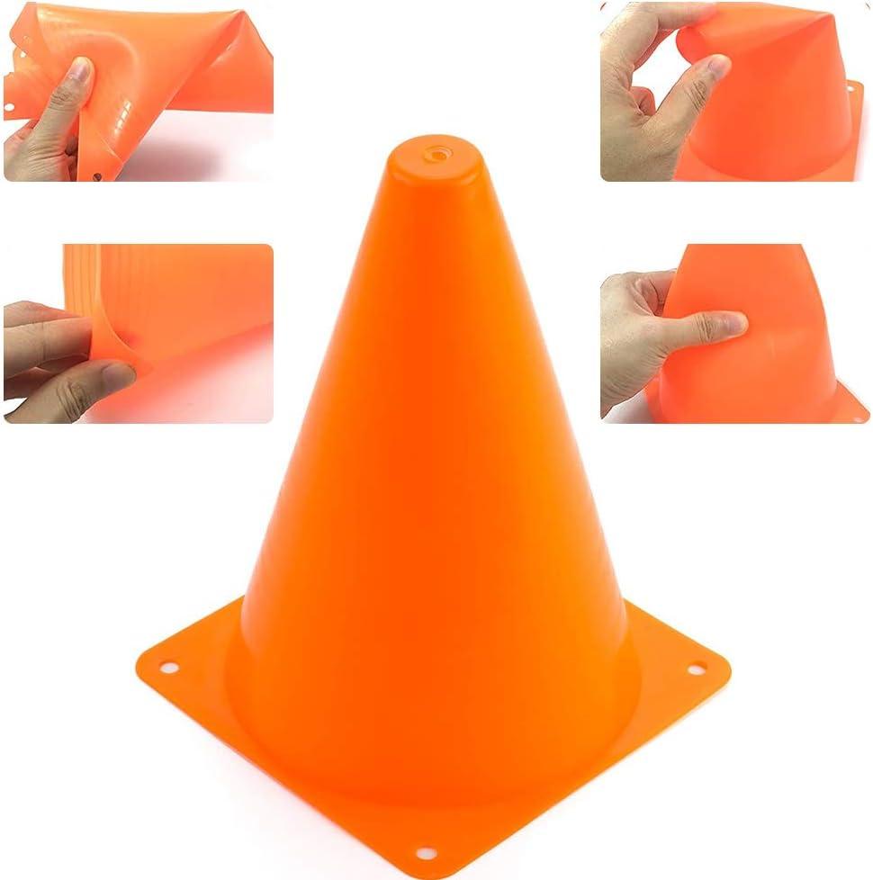Baaxxango 20 PCS 7 inch Plastic Agility Cones for Kids - Mini Traffic ...