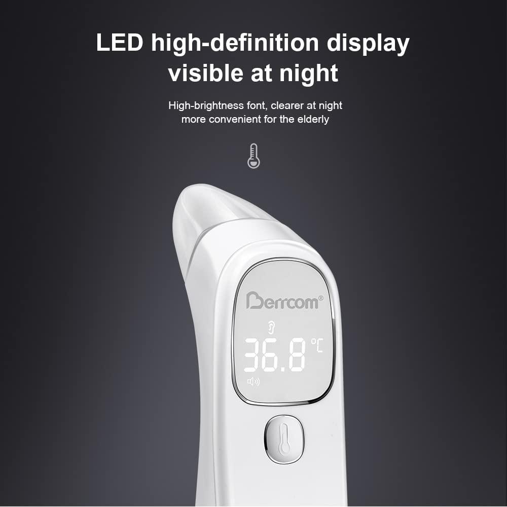 Berrcom Digital Thermometer - Non Contact Infrared for Adults & Kids ...
