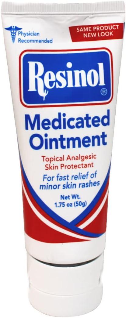Resinol Medicated Ointment 1.75 oz Tube - Pack of 2 | Fast Relief for ...