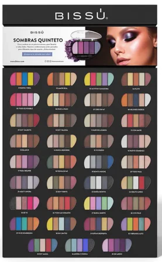Biss Eyeshadow Pallet 5 Colors with Dual-ended Applicator - 03 Actitud ...