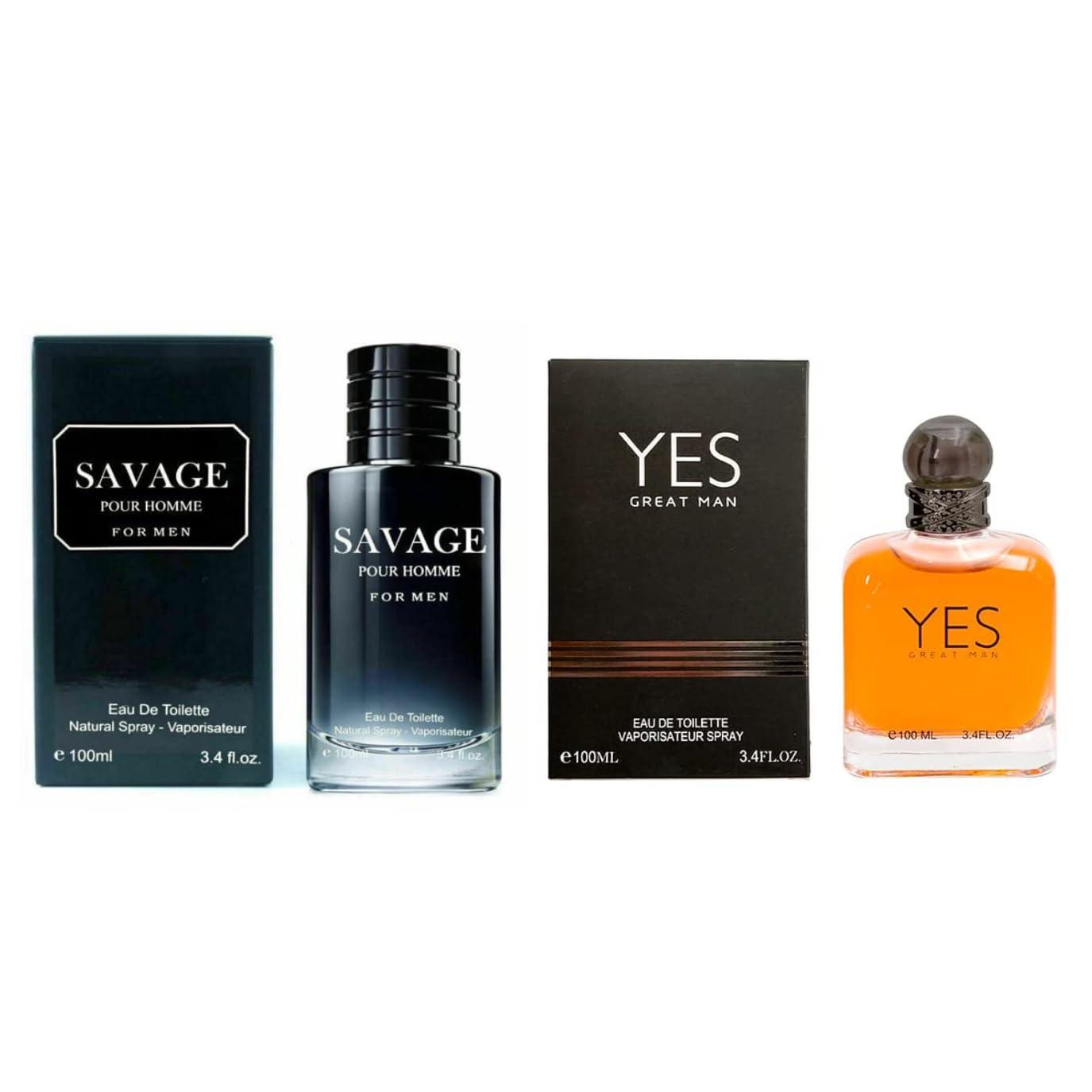 Savage Pour Home & Yes Great Cologne for Men Eau De Toilette Natural Spray (Inspired by Sauvage ...
