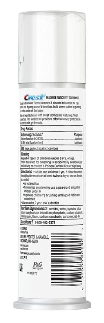 Crest Kids Pixar Pump Toothpaste 4.2 oz - Strawberry Flavor | Buy Now ...