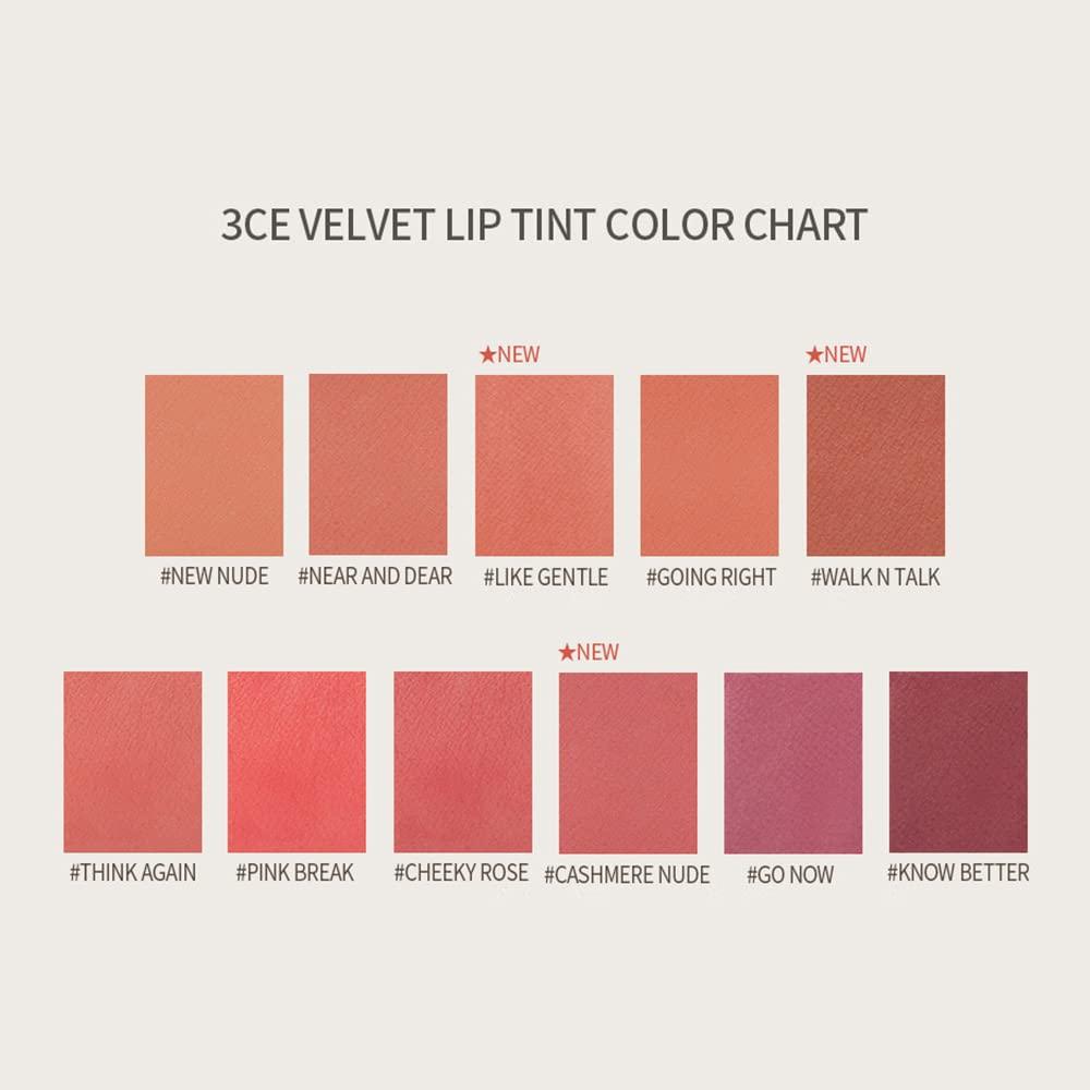 3CE Velvet Lip Tint Pink Break - Long-lasting Lip Color for a Flawless ...