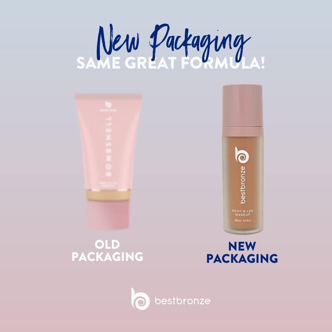 Bronze Bombshell Body and Leg Makeup 3.4 Fl. Oz. (N8 Medium Natural ...