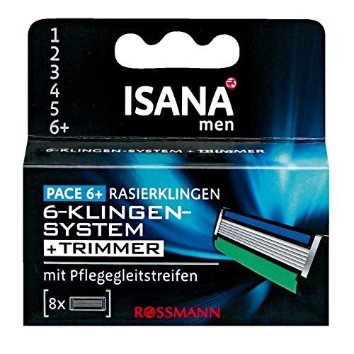 Isana Men Pace 6+ Razor Blades - 8 Pack | Premium Quality for a Smooth ...