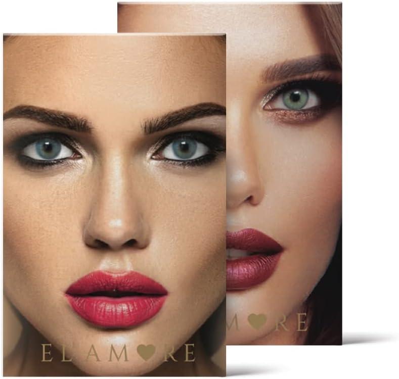 El Amore Emerald Colored Contact Lenses - Bright Green Monthly Lens for ...
