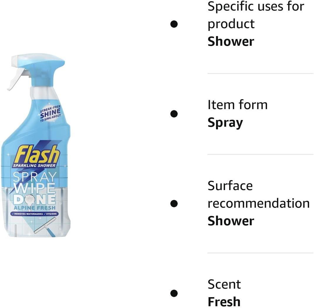 Flash Spray.Wipe.Done. Shower Multi Purpose Cleaning Spray Alpine Fresh ...
