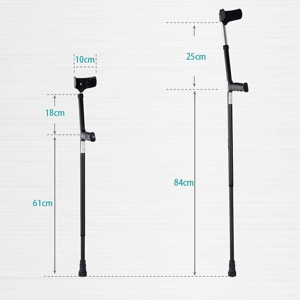 ATHUAHLR Forearm Crutches Adjustable Closed Cuff Walking Stick Forearm ...