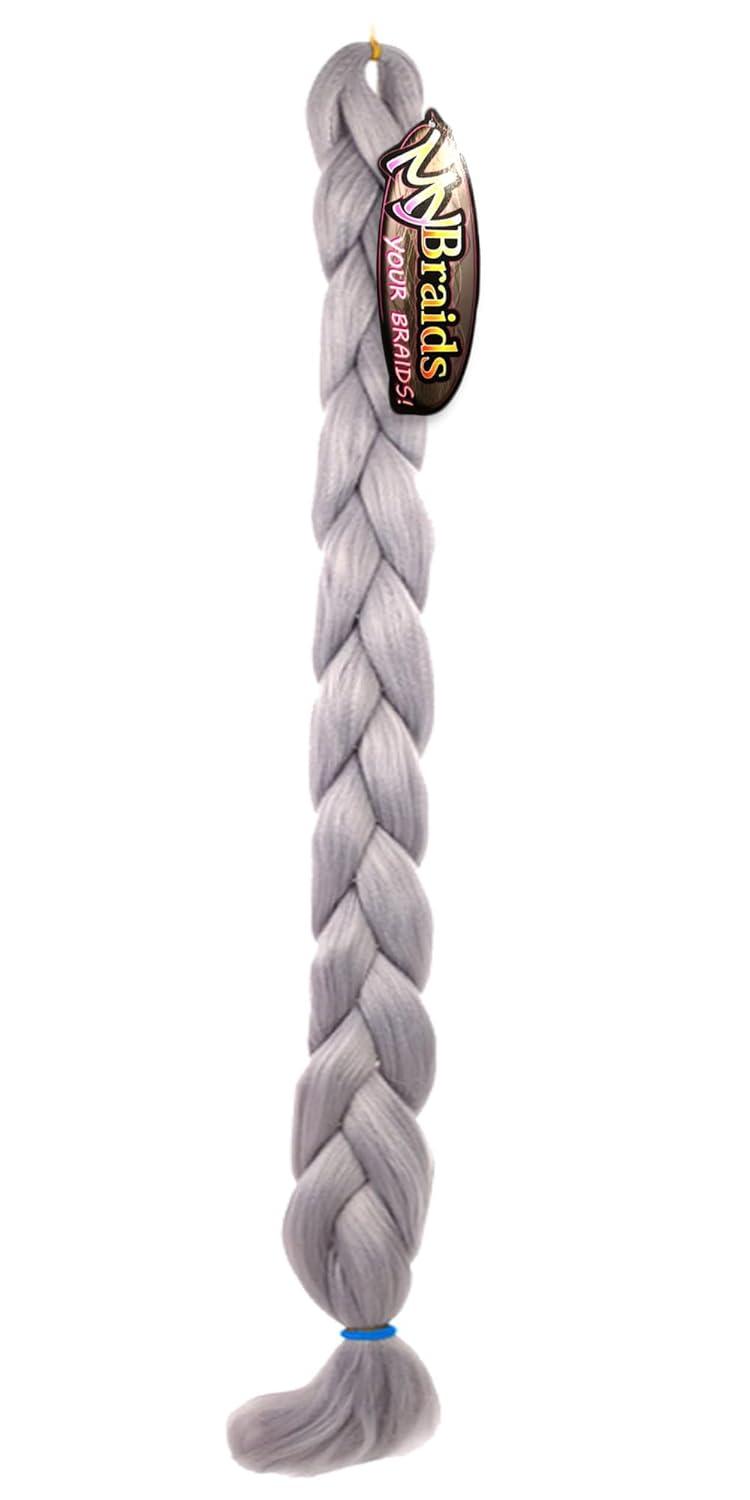 Mybraids 1-Colored Premium Braid Hair - 2m Long for Rasta Braids Dreads ...