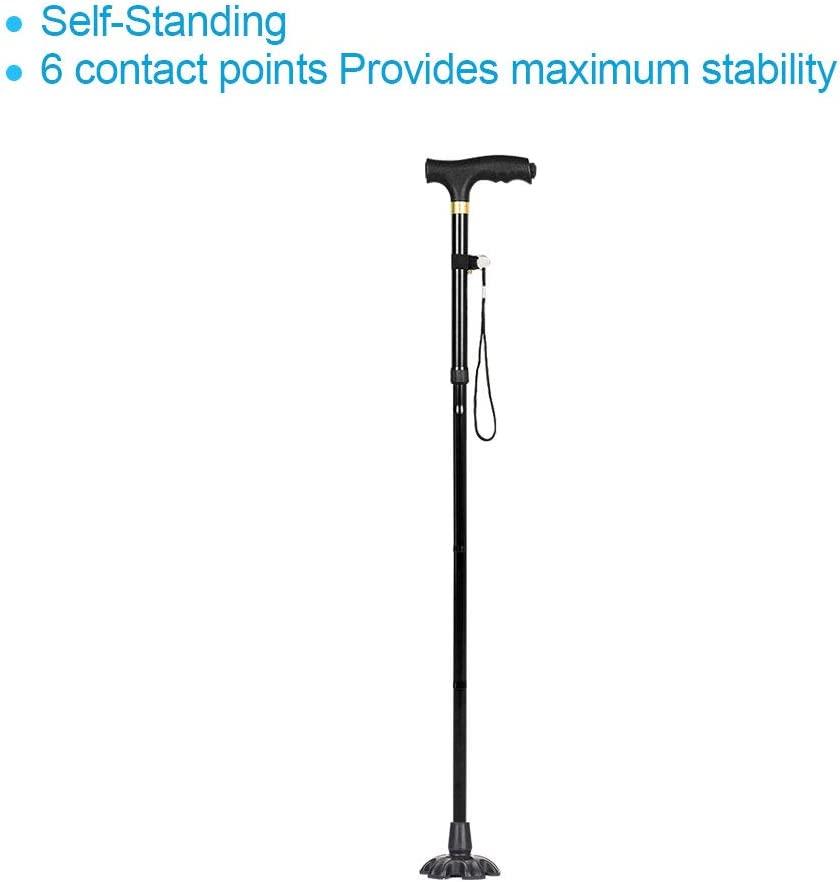 HNYG 3/4 inch 6-Pack Non-Skid Rubber Cane Tips - Heavy Duty Replacement ...