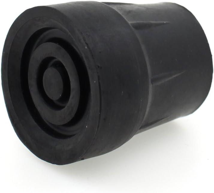 4 Pack 25mm Heavy Duty Rubber Ferrules for Zimmer Frames - Black by ...