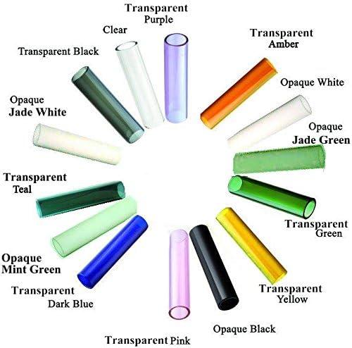 Devardi Glass Boro Tubing COE 33 - 10 Borosilicate Mixed Colors 12 ...