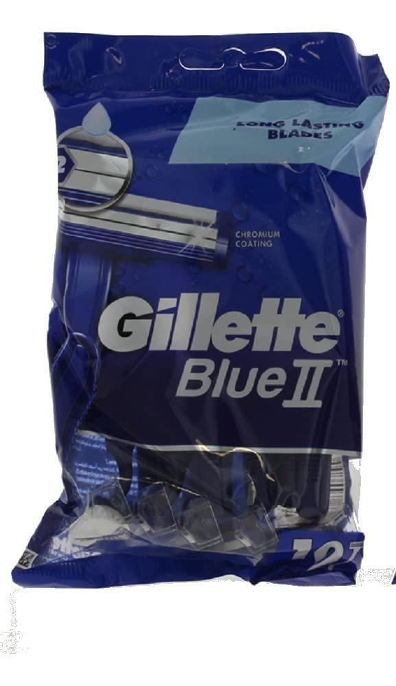 Buy Gillette Blue II Chromium Coating Disposable Razors - 10 Pack ...