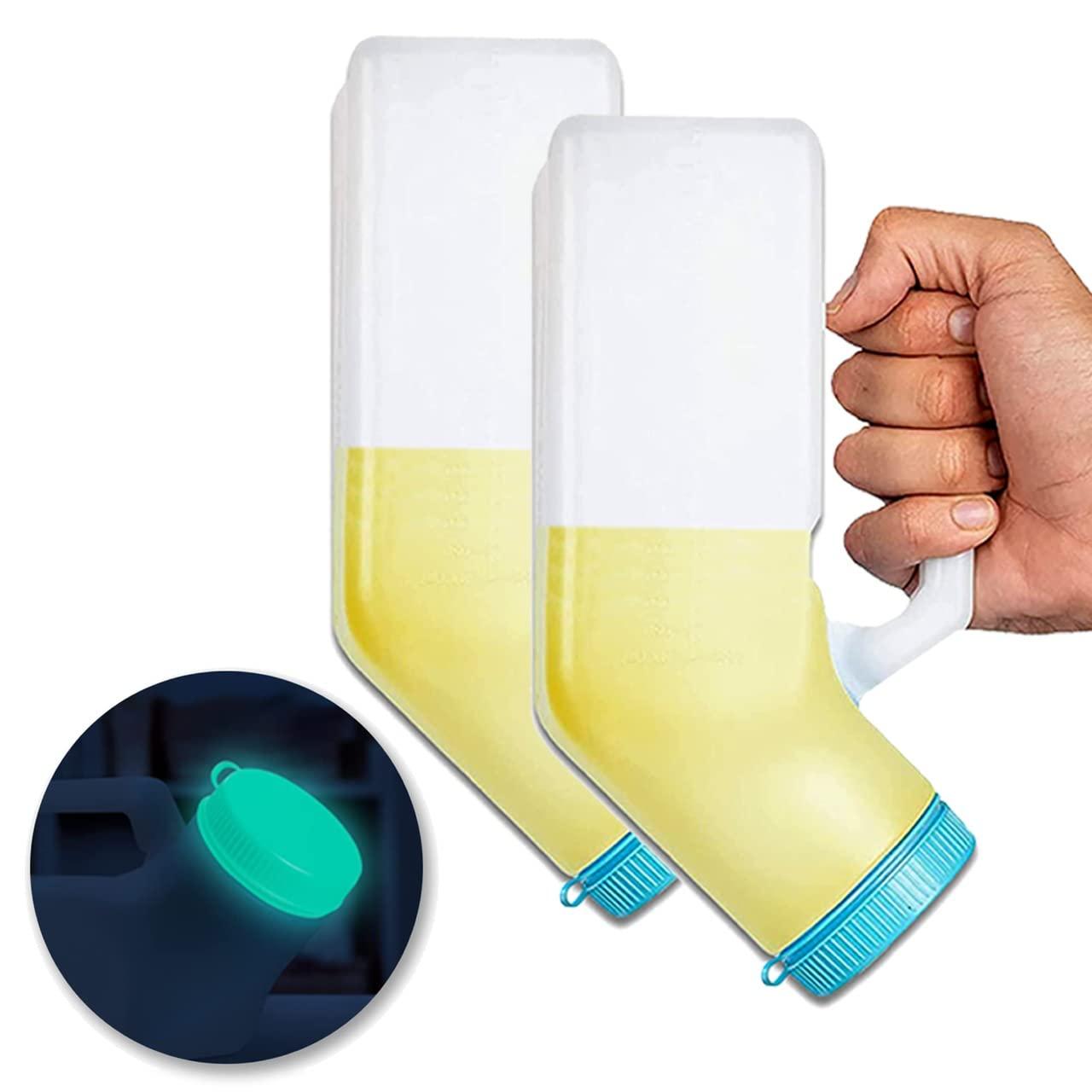 CareUp Men's Urinals - 2 Pack 1000ML/32 Oz - Spill Proof Portable ...