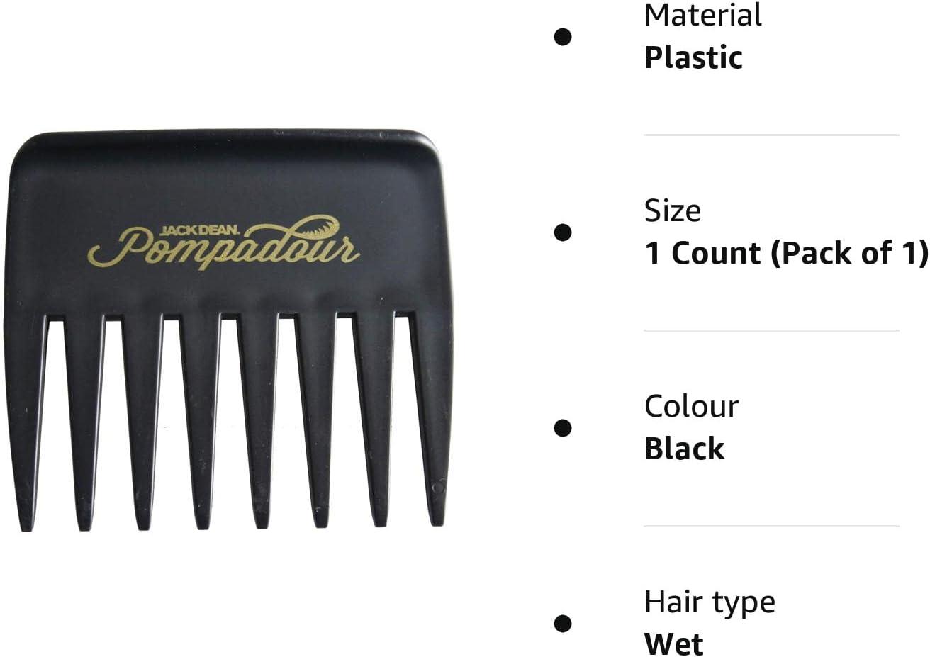 Jack Dean Pompadour Streaker Comb - Available in Black, Clear, Red, or ...