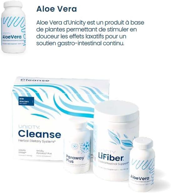 Unicity Cleanse Herbal Dietary System with LiFiber Paraway Plus Aloe ...