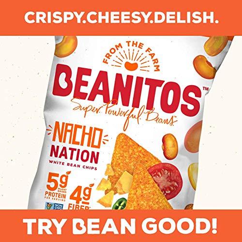 Beanitos Nacho Nation White Bean Tortilla Chips - Healthy, High Protein ...