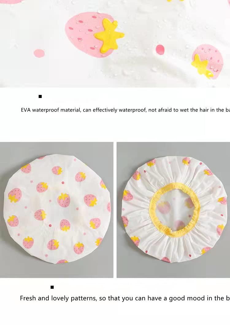 Elastic Waterproof Shower Hood for Women - 3-Part Design with Rubber ...