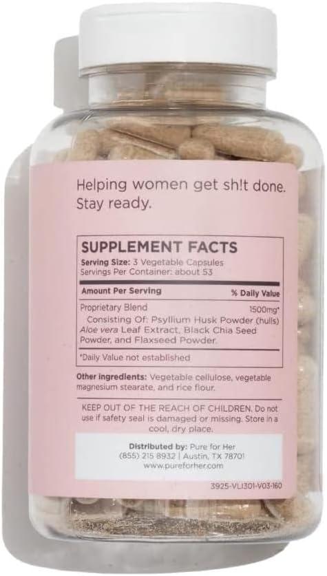 Pure for Her Vegan Original Stay Ready Fiber Supplement for Women ...