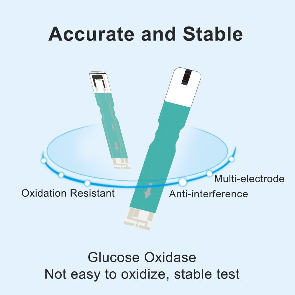 YASEE Blood Glucose Test Strips - 50 Count Diabetic Testing Strips for ...