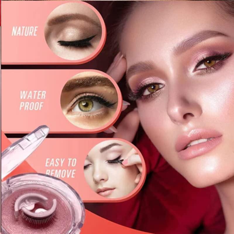 Leila Lash - 2023 New Quantum Magnetic Eyelashes (4 pairs) - Reusable, Self-Adhesive, Natural ...