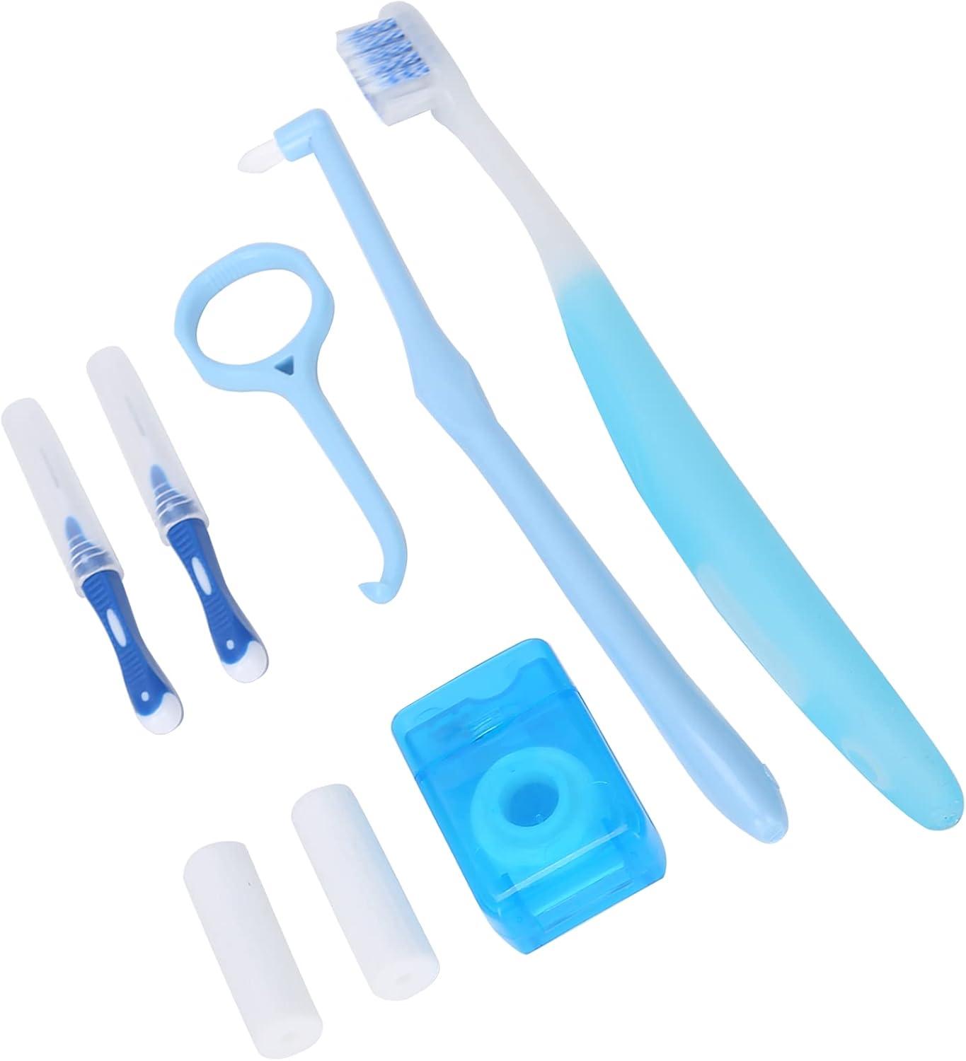 Orthodontic Care Set - Braces Cleaning Brush Interdental Brush Wax ...