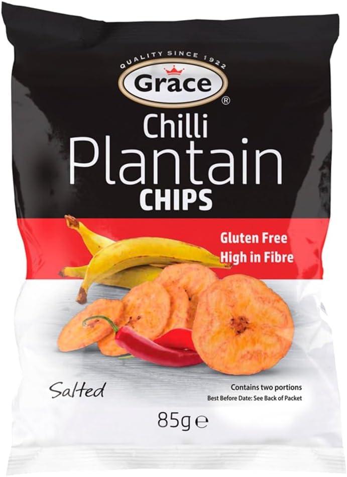 Grace Plantain & Banana Chips Variety Pack - Salted Sweet Chilli ...