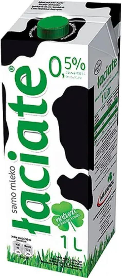 Laciate Green Milk 0.5% Fat UHT Milk 1000 Mililiter x 12 Boxes | Buy ...