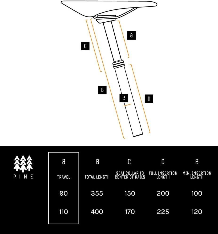 PNW Components Pine 27.2mm Dropper Post External Routing + CX Lever Kit ...