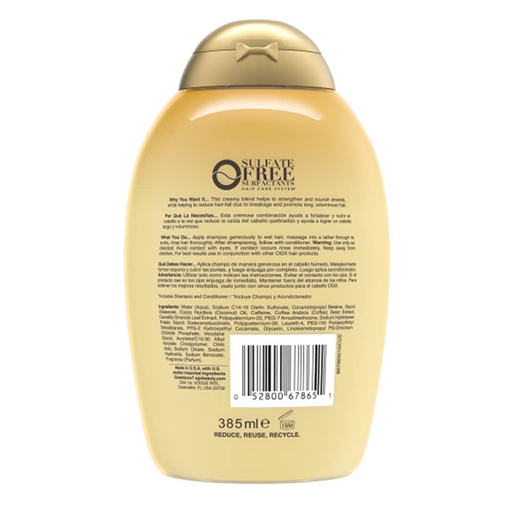 OGX Anti-Hair Fall Shampoo with Coconut Caffeine 13 Fl Oz | Buy Now ...