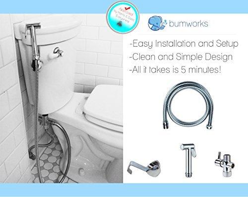 Bumworks Handheld Bidet Cloth Diaper Sprayer for Toilet | 3-Way Valve ...