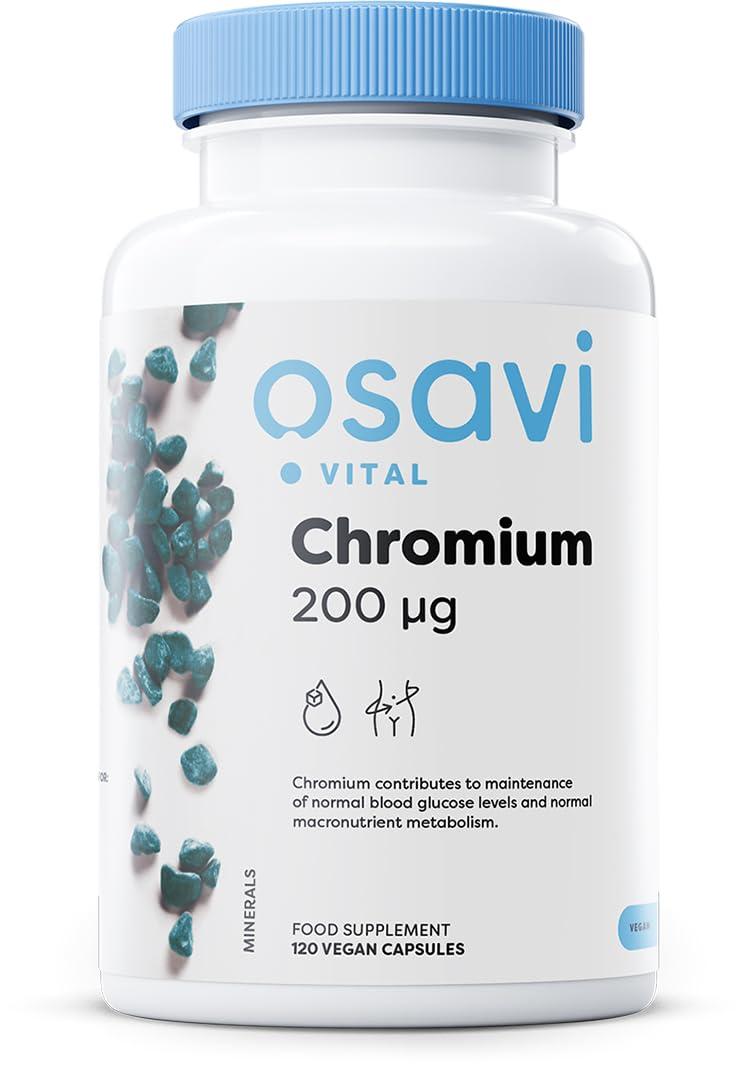 Osavi Chromium 200mcg - 120 Vegan Capsules for Blood Sugar Support ...
