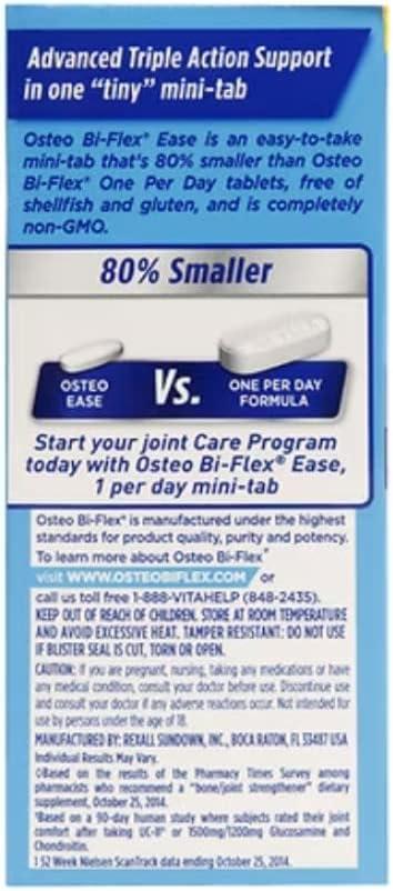 Osteo Bi-Flex Joint Health Ease Mini Tabs - 28 ct (Pack of 3) | Triple ...