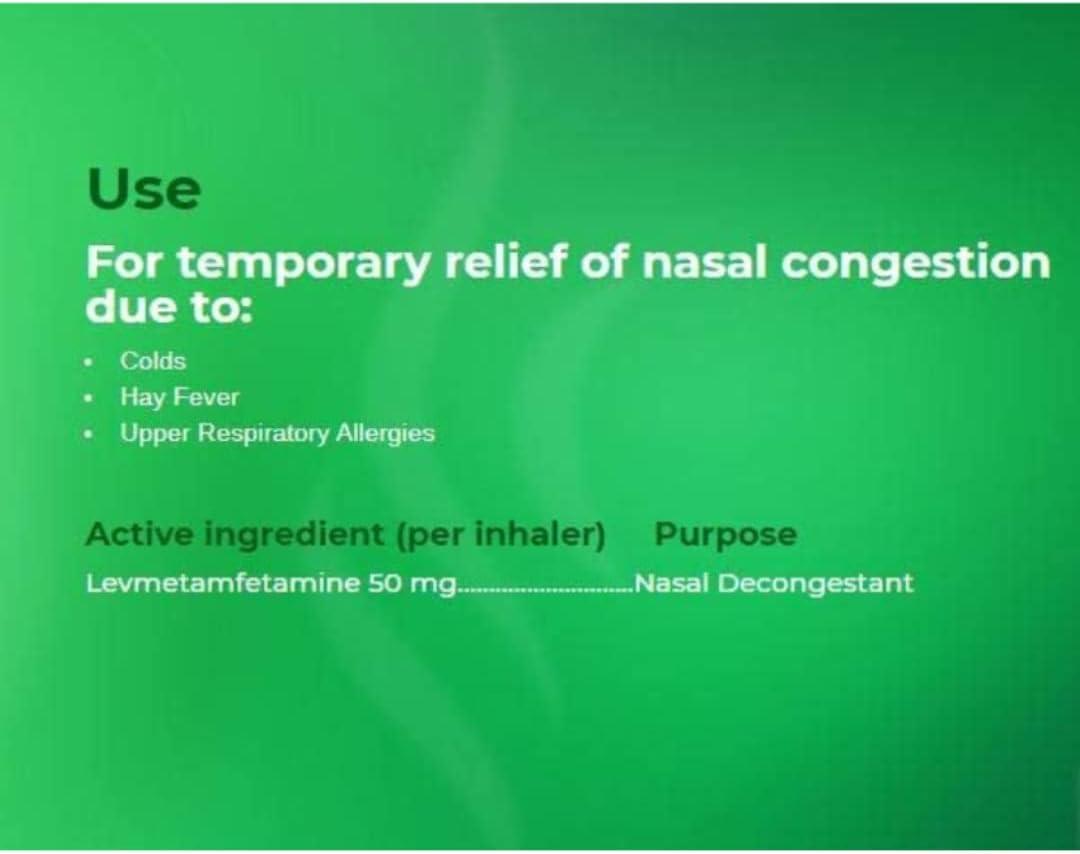 EverClear Medicated Vapor Inhaler Nasal Decongestant 3 Pack - Cold, Hay ...